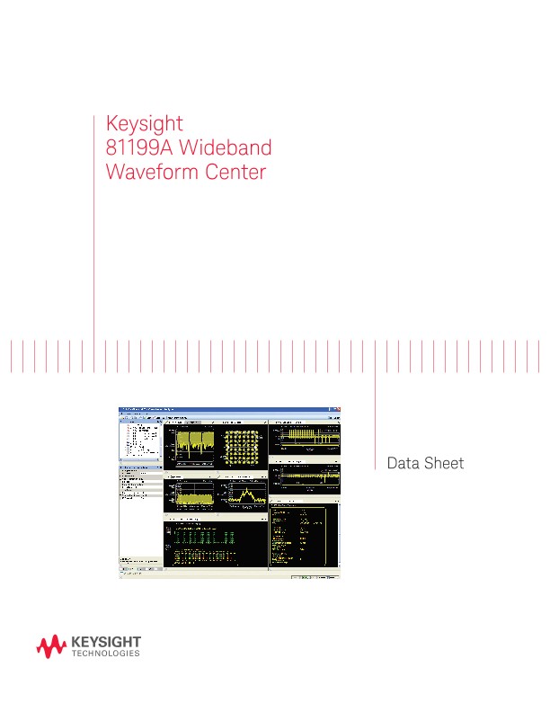 81199A Wideband Waveform Center PDF Asset Page | Keysight